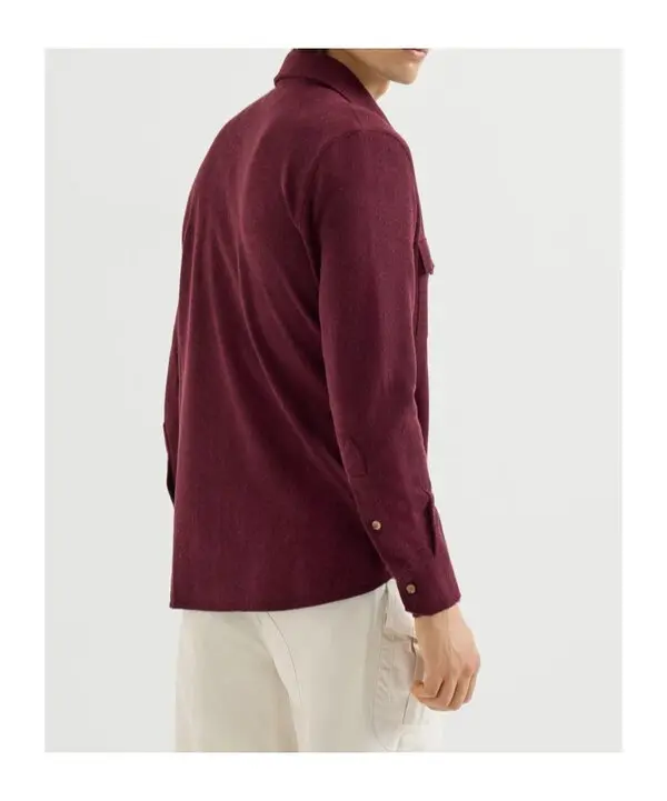Brunello Cucinelli Virgin Wool, Cashmere And Silk Knit Shirt