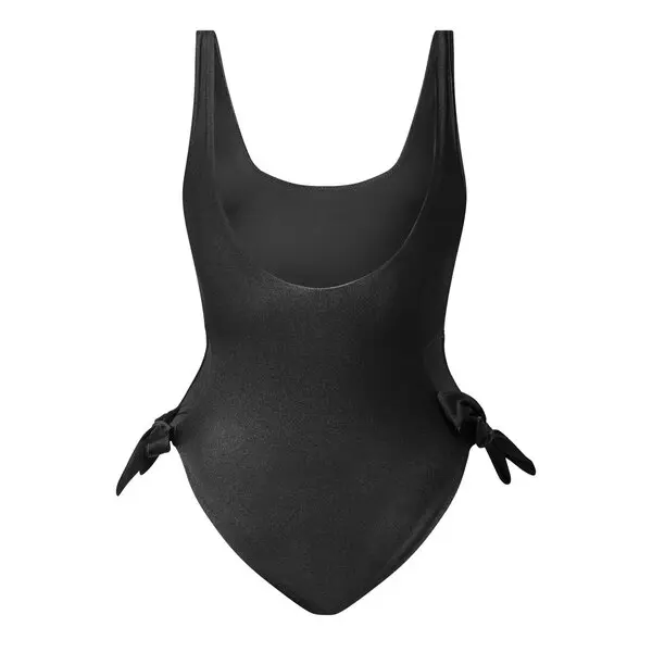Chloé Printed Neck Swimsuit - Black