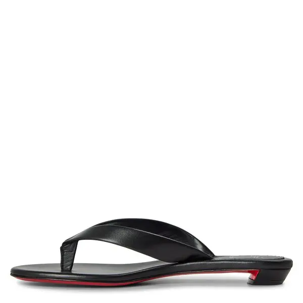 CHRISTIAN LOUBOUTIN Leather Thong Flat Sandals