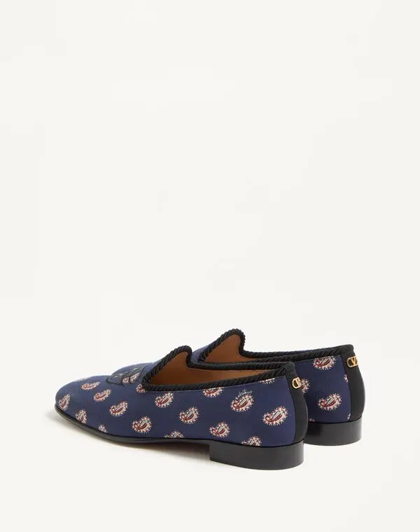 Valentino Garavani All-over Patterned Slip-on Loafers