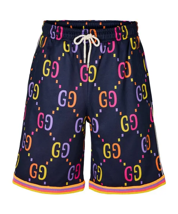 Gucci Printed Sports Shorts - Multicolor