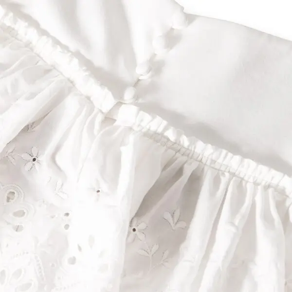 Chloé Broderie Anglaise Peasant Top