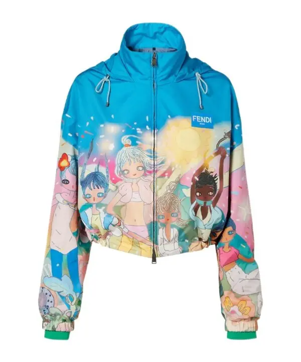 Fendi Fantastic Future Collaboration Windbreaker Jacket - Polychromatic