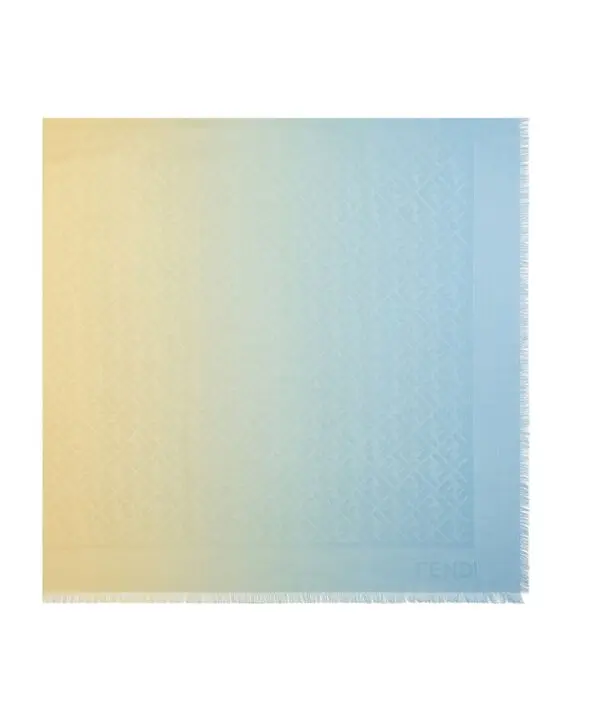 Fendi Ff Silk And Wool Shawl - Multicolor