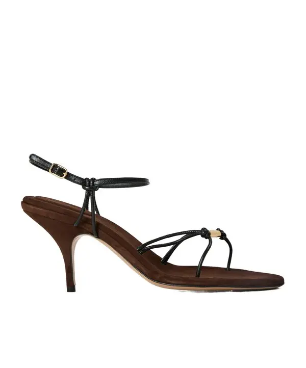 Chloé High-heeled Sandals With Knotted Straps And Buckle Detail