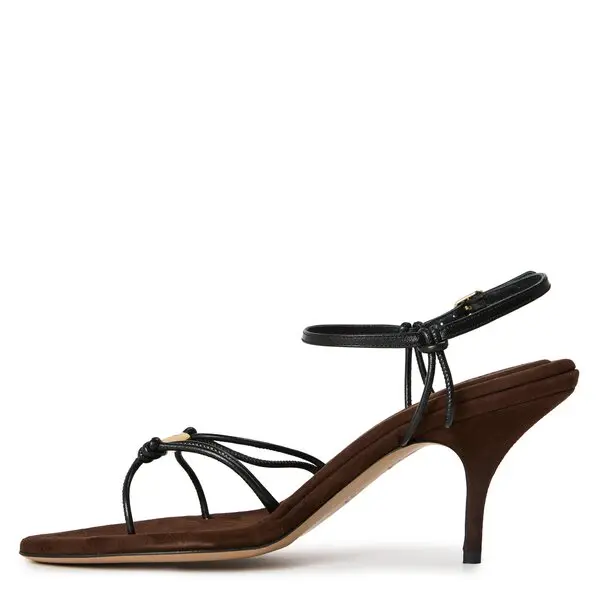 Chloé High-heeled Sandals With Knotted Straps And Buckle Detail
