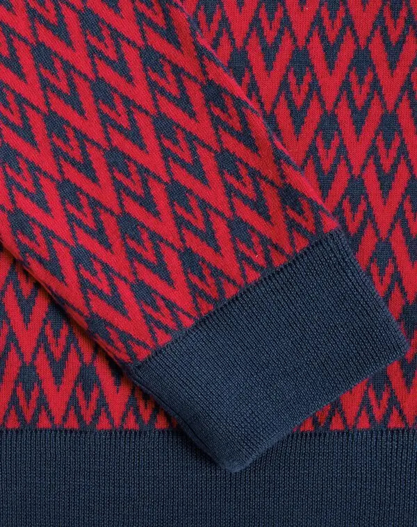 Valentino Garavani V-neck All-over Patterned Jumper