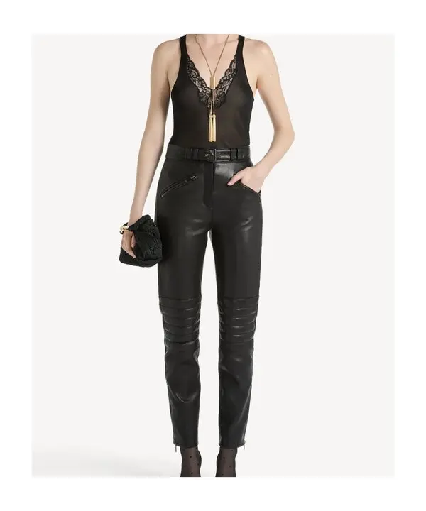 Balmain Knit Vest Top With Lace
