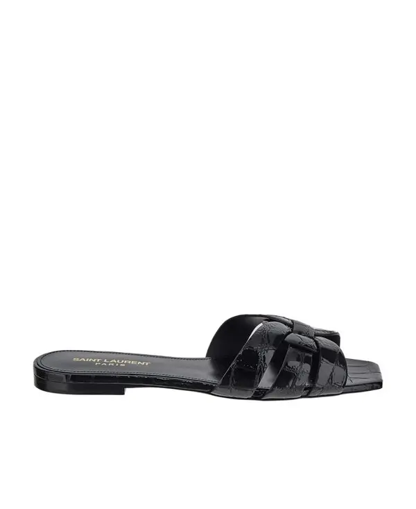 Saint Laurent Tribute Slip-on Mules - Black