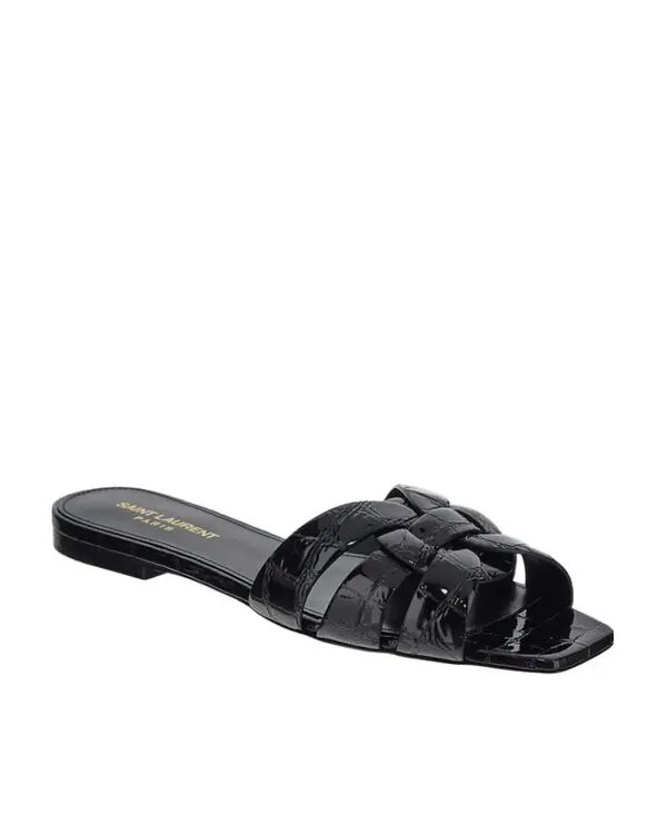 Saint Laurent Tribute Slip-on Mules - Black