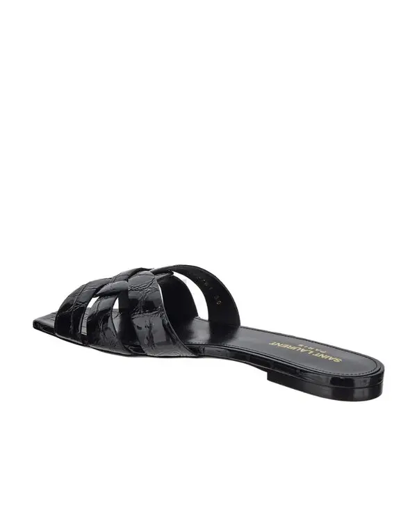 Saint Laurent Tribute Slip-on Mules - Black