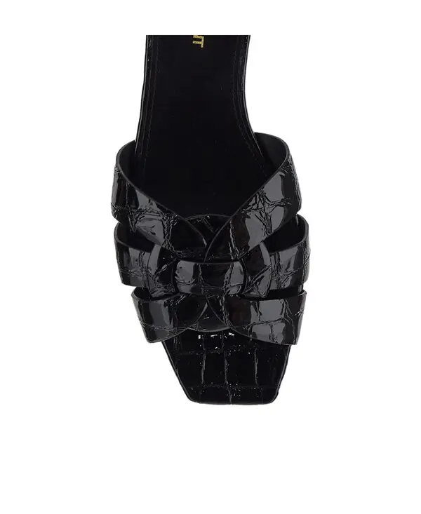 Saint Laurent Tribute Slip-on Mules - Black