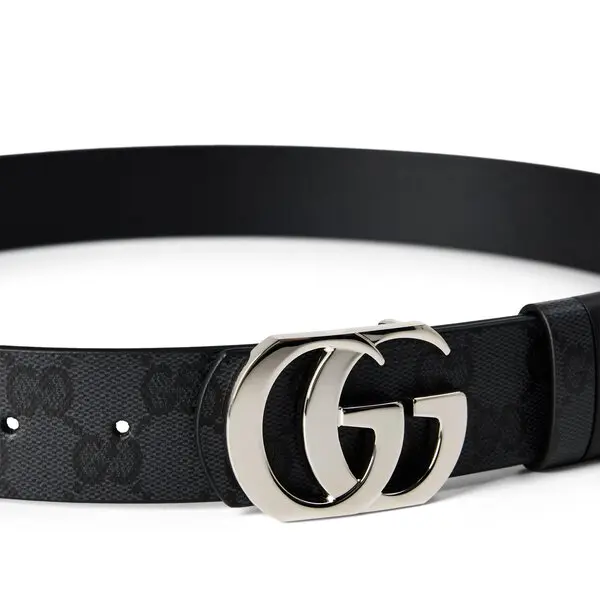 Gucci Gg Monogram Coated Canvas Belt