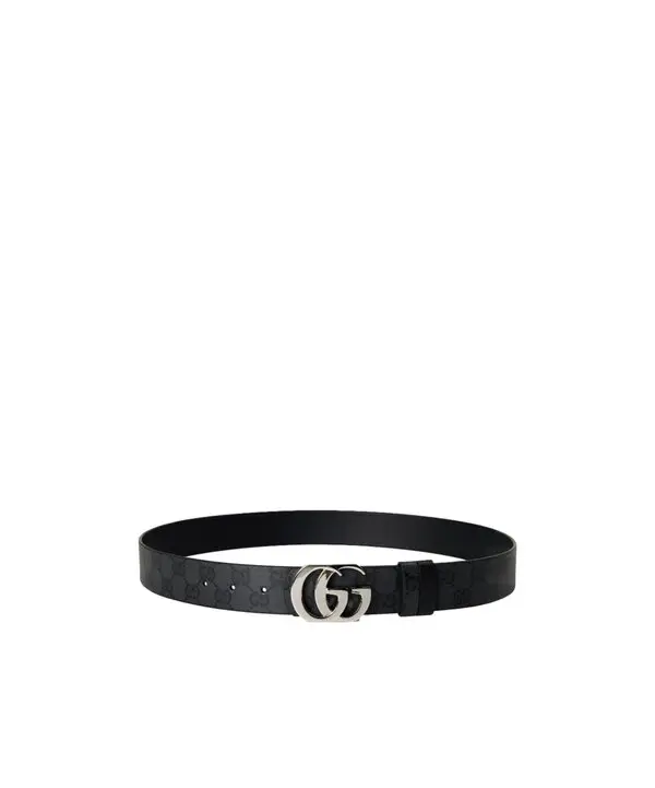 Gucci Gg Monogram Coated Canvas Belt - No