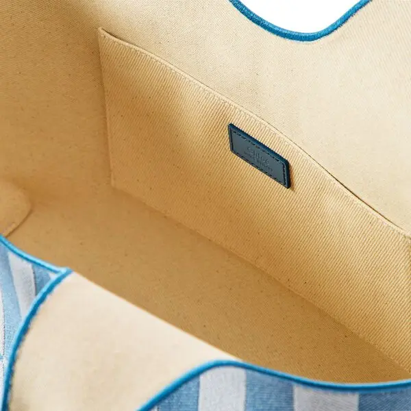 Chloé Striped Tote Bag - Blue