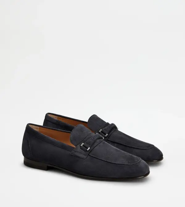 TOD'S Round Toe Loafers With Decorative Beads