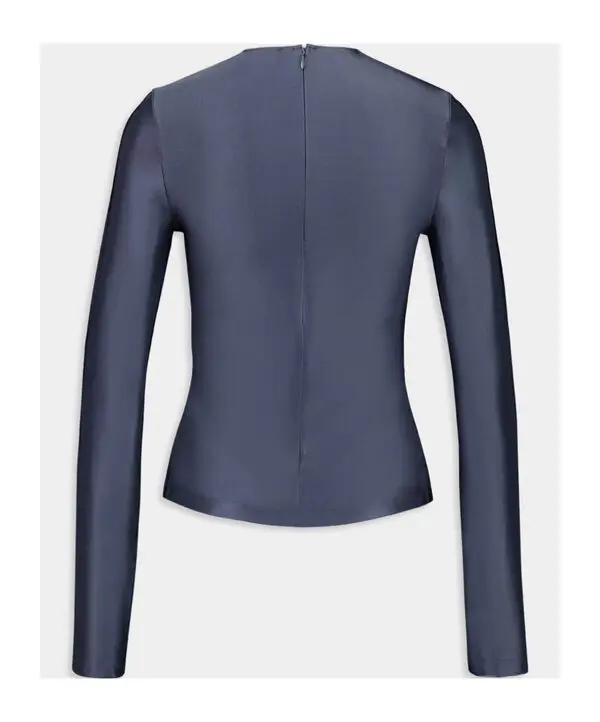 Rabanne Embellished Twist-front Top - Ardoise