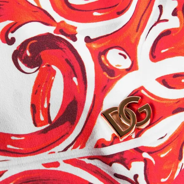Dolce & Gabbana Printed One-piece Swimsuit