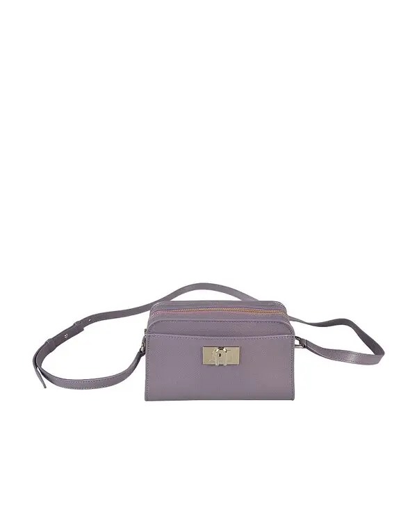 Furla Aura Pebbled Leather Crossbody Bag