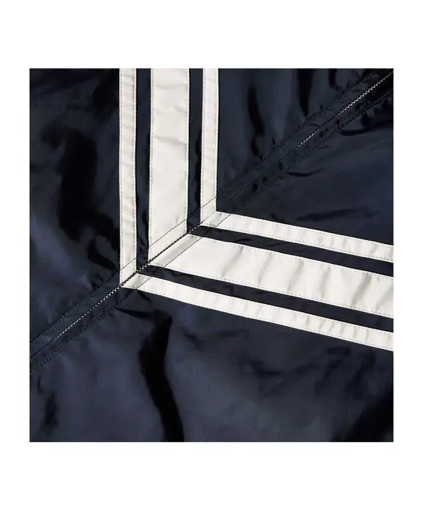 Valentino Garavani Hooded Windproof Windbreaker Jacket With Sporty Stripes