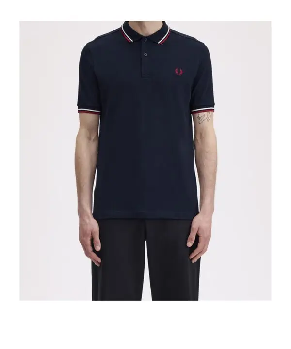 Fred Perry Short Sleeve Twin Tipped Polo Shirt