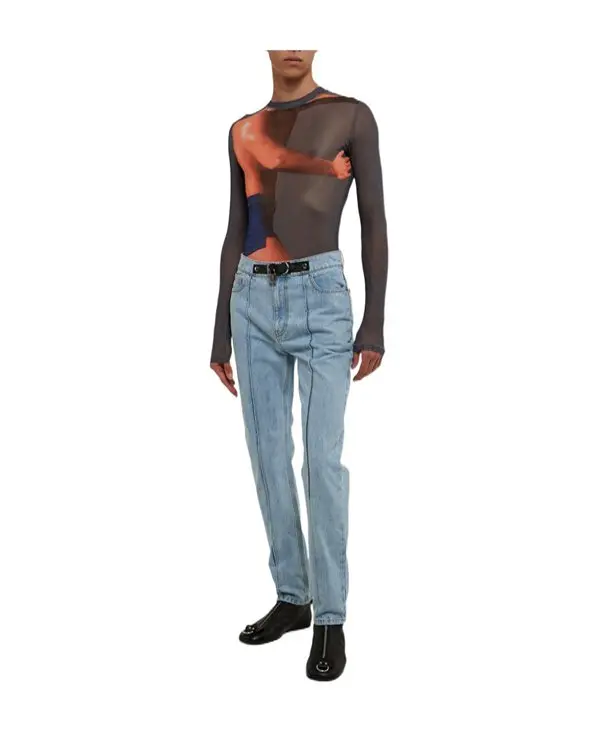 J.W.ANDERSON Padlock-detail Straight-leg Jeans