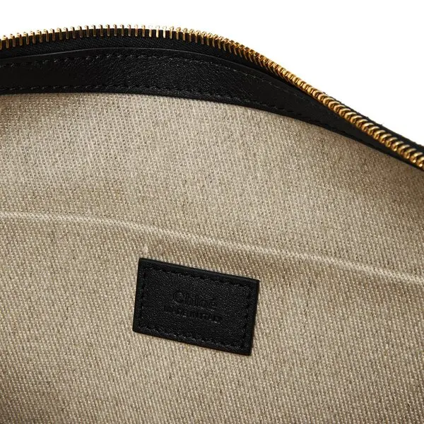 Chloé Metal Studded Velvet Shoulder Bag