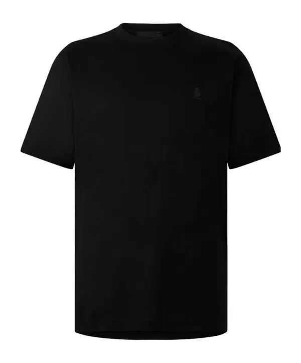 Prada Plain Crewneck Short-sleeve Tee - Black
