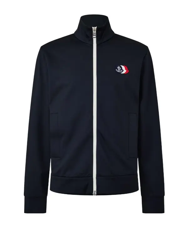 Moncler Stand-up Collar Sports Knit Jacket