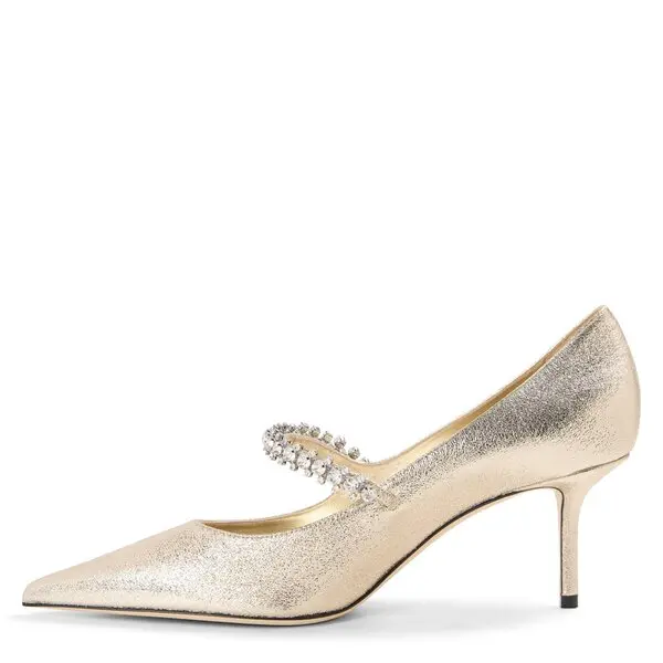 JIMMY CHOO Bing 65 Mules In Patent Leather With Crystal Embellishments