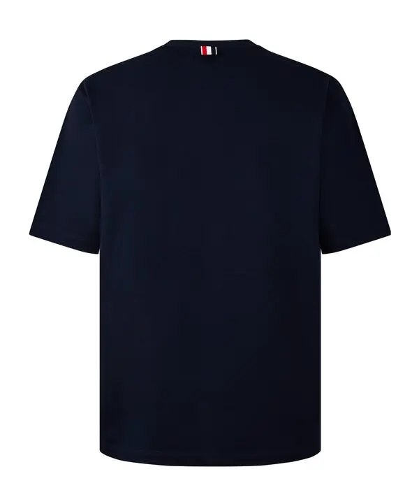 Thom Browne Body With Black Sleeves Crewneck Tee - White