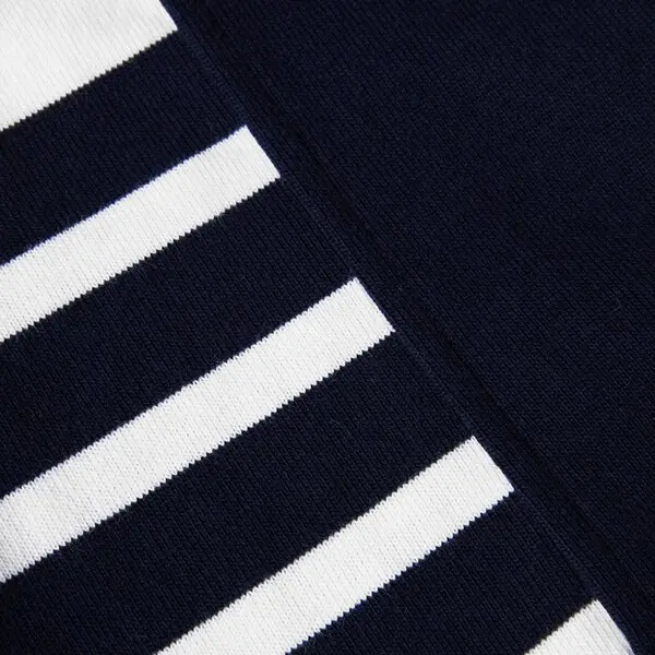 Thom Browne Body With Black Sleeves Crewneck Tee - White
