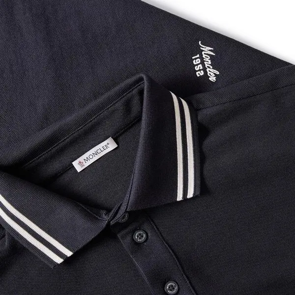 Moncler Short-sleeve Pique Polo Shirt