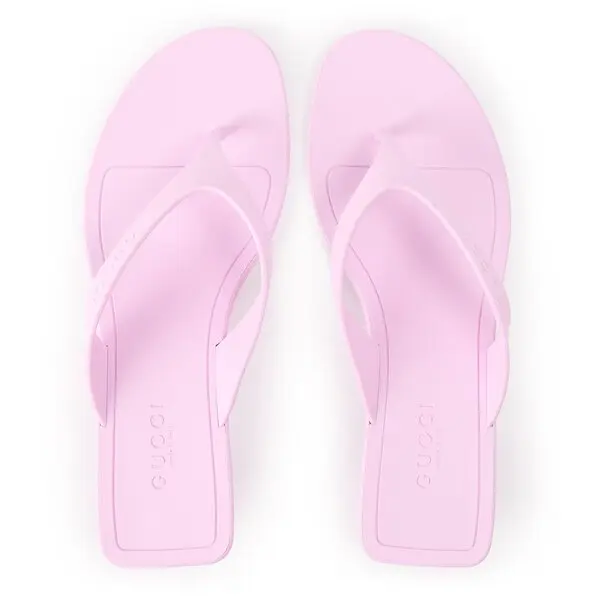 Gucci Thong Kitten Heel Slipper - Pink