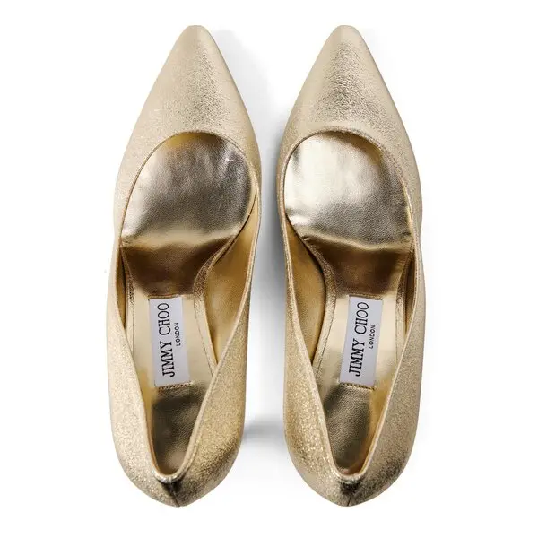 JIMMY CHOO Metallic Glitter Pointed-toe Stiletto Pumps