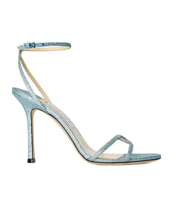 JIMMY CHOO Strappy Stiletto Sandals - Blue