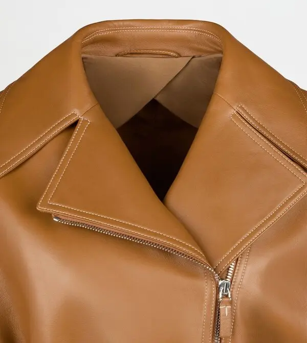 TOD'S Belted Leather Jacket