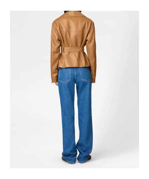 TOD'S Belted Leather Jacket