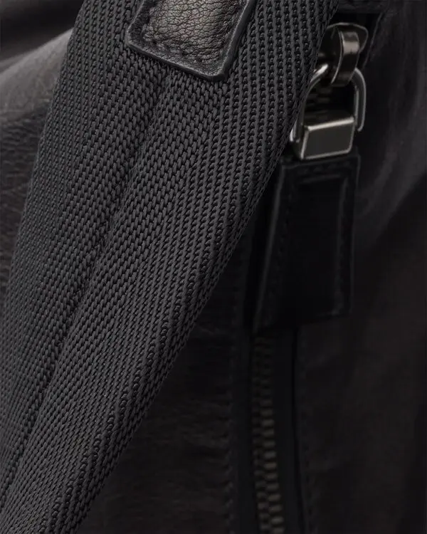 Prada Explore Leather Shoulder Bag