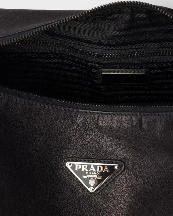 Prada Explore Leather Shoulder Bag
