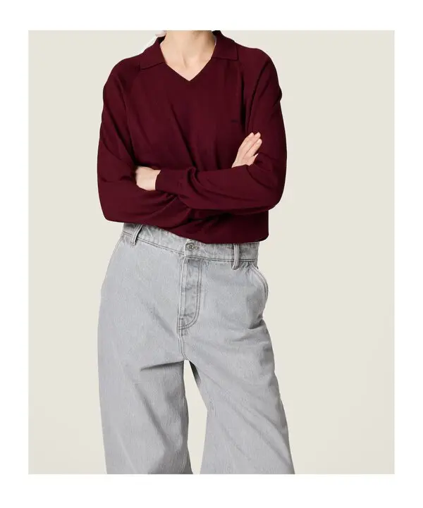 Miu Miu Wool Polo Sweater