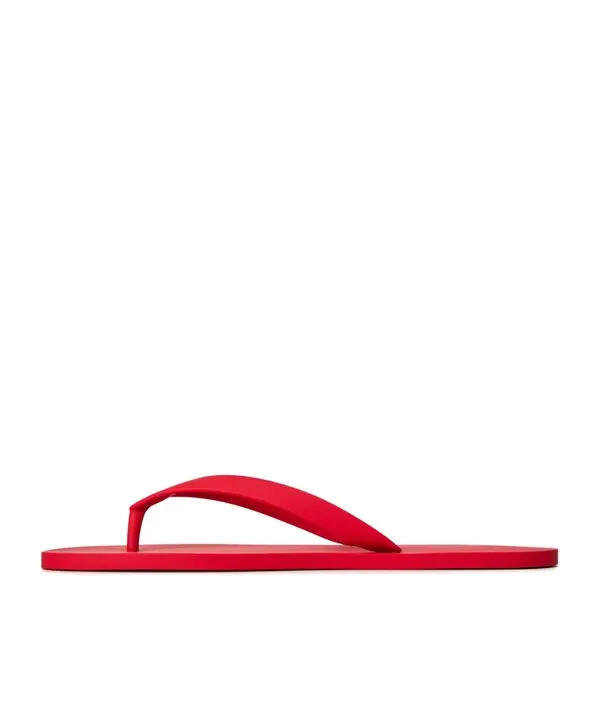 CHRISTIAN LOUBOUTIN Solid Color Flip Flops - Red