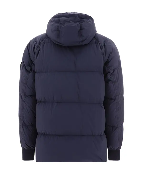 Stone Island Zip-up Puffer Jacket With Hood