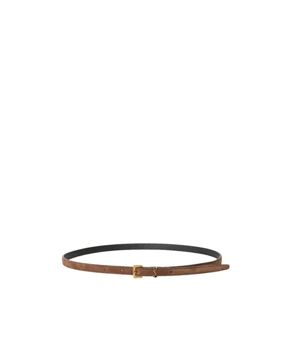 Saint Laurent Leather Belt - Black