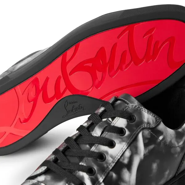 CHRISTIAN LOUBOUTIN Color Blocked Casual Sneakers - Gray