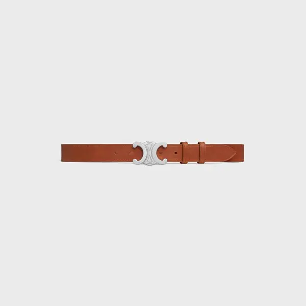 Celine Triomphe Belt 30mm In Vintage Calfskin