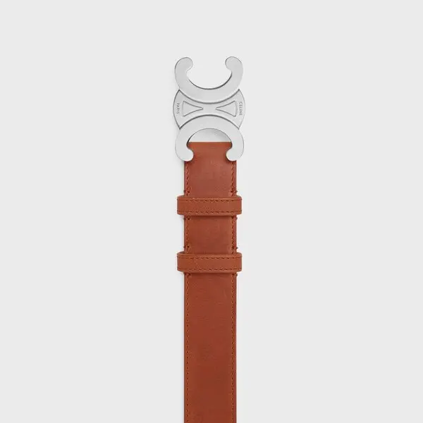 Celine Triomphe Belt 30mm In Vintage Calfskin