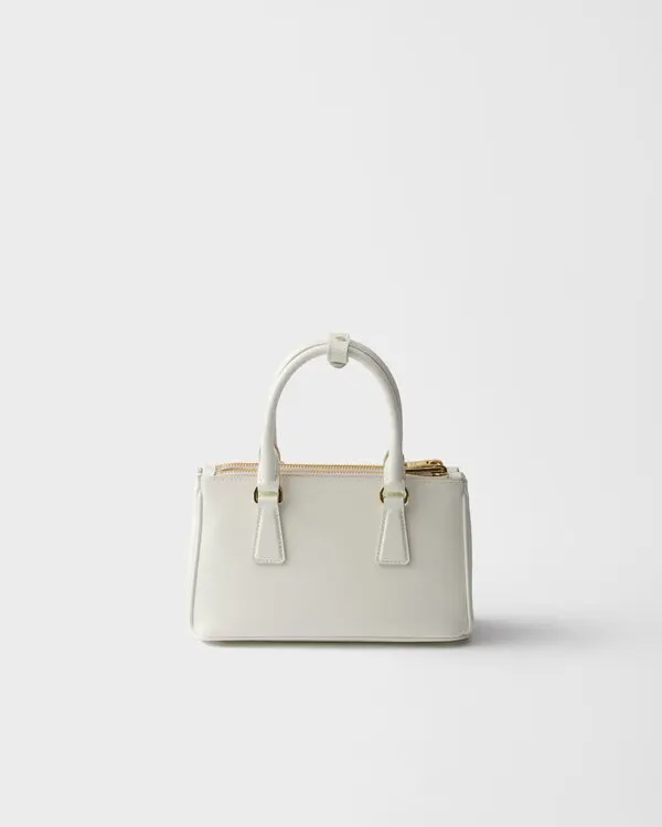 Prada Galleria Patent Saffiano Leather Mini Bag - White