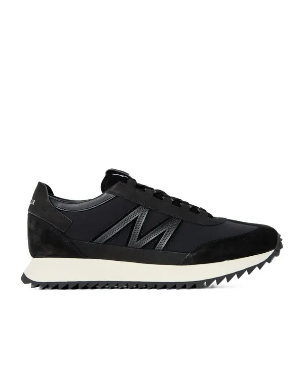 Moncler Retro Lace Up Sneakers - Black