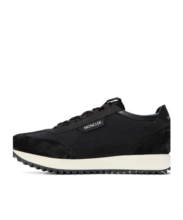 Moncler Retro Lace Up Sneakers - Black